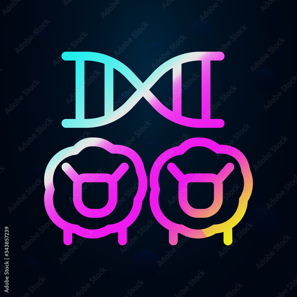 Cloning, dna, animal nolan icon. Simple thin line, outline vector of ...