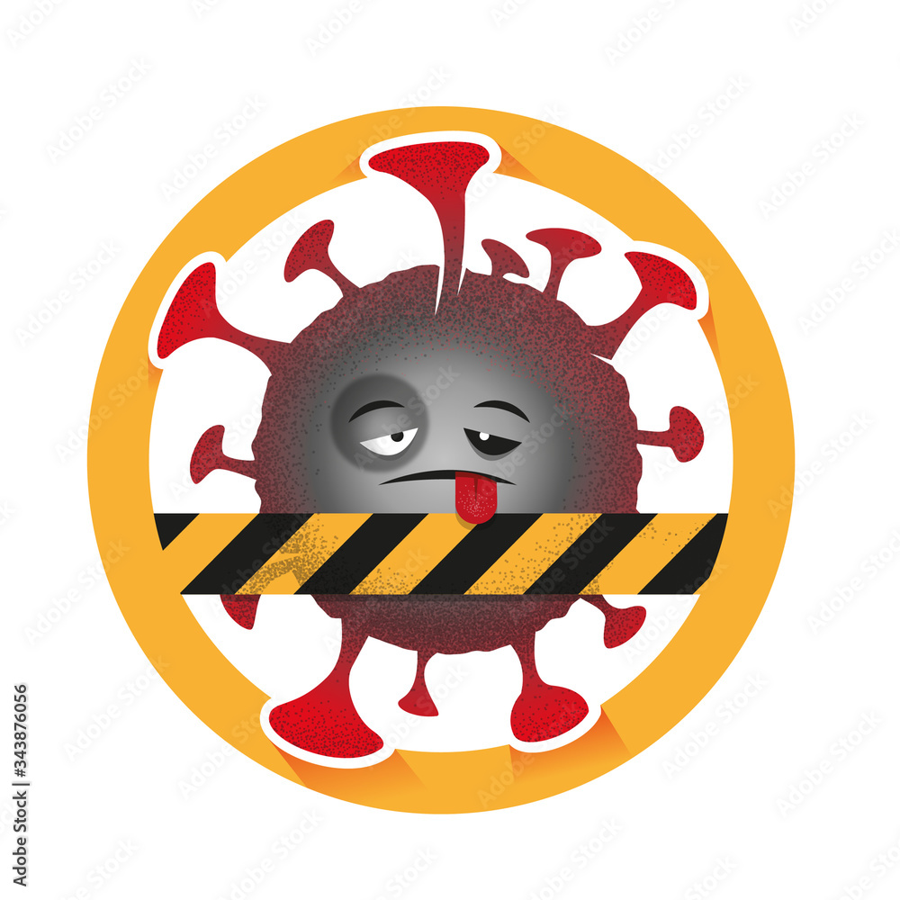 STOP COVID 19 CORONAVIRUS KO - Emoticon Icon Emoji VECTOR - JPEG - PNG ...