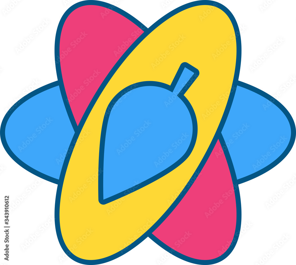 Atom Icon Vector Sign, Atomic Orbitals Symbol Stock Vector | Adobe Stock