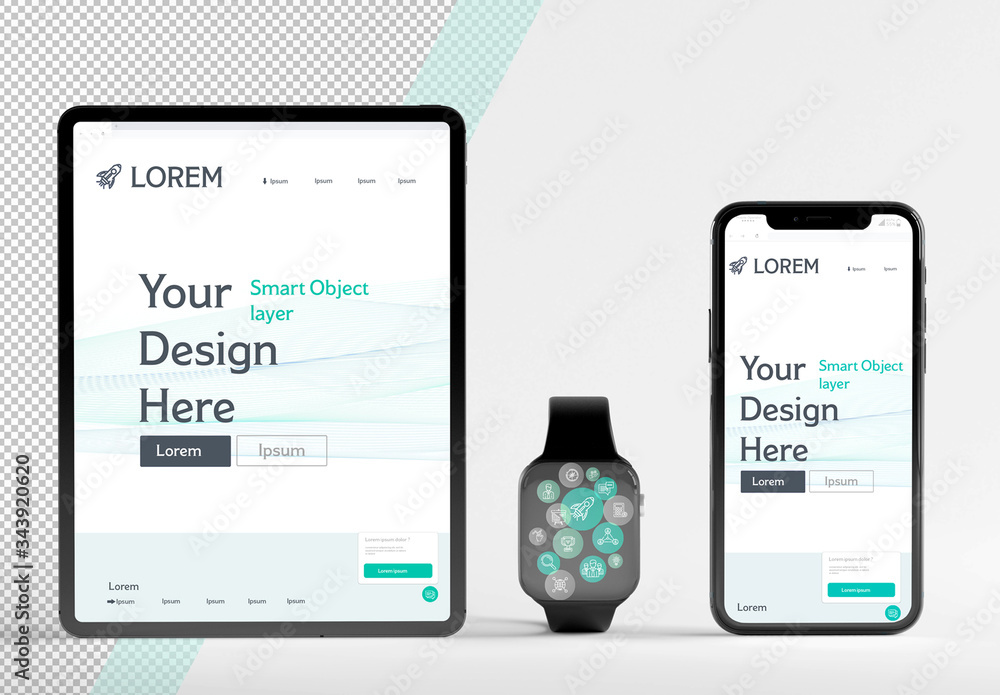 Electronic Device Mockup Stock Template | Adobe Stock