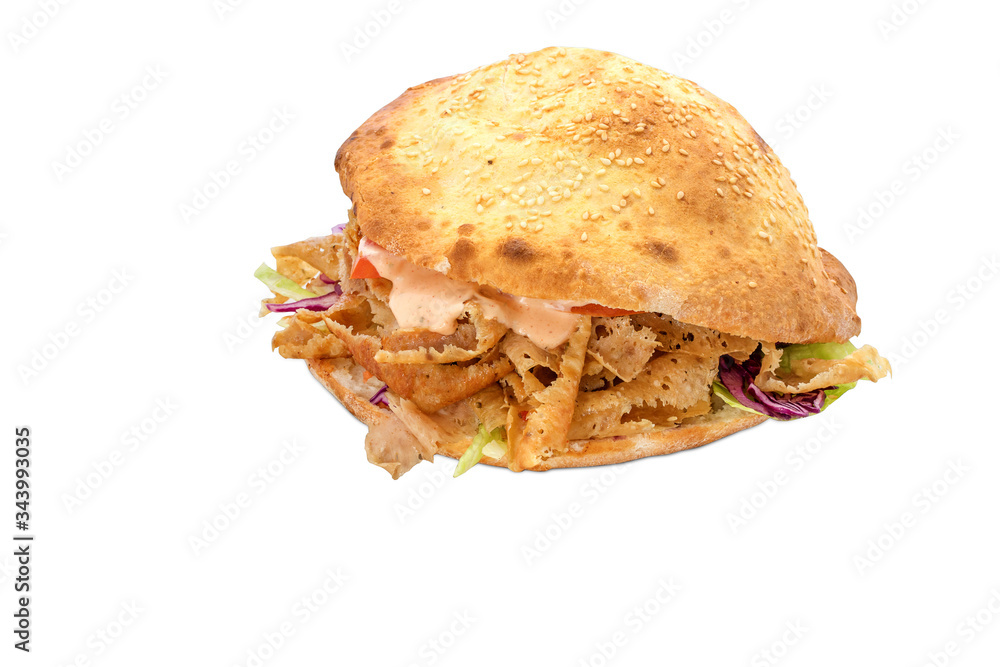 Döner Kebab Taschenbrot Stock Photo | Adobe Stock