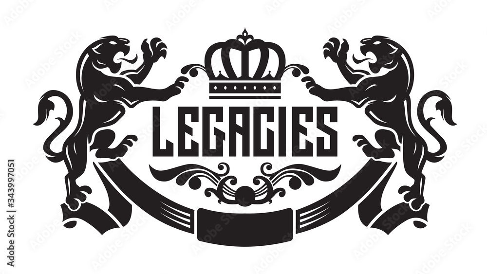 Leopard sign silhouette vector illustration. Side view for retro logos ...