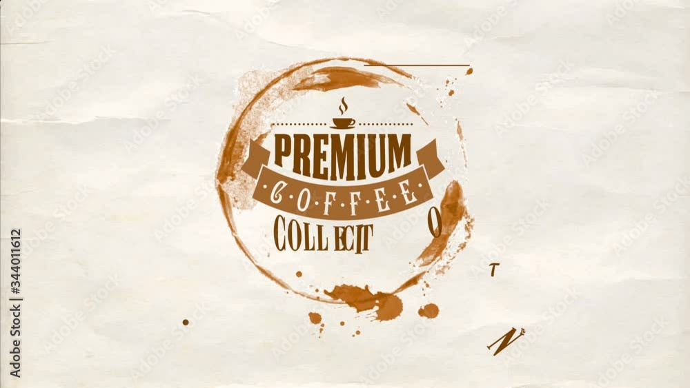 Spring And Bounce Motion Graphics Of Coffee Shop Design Of A Teacup ...