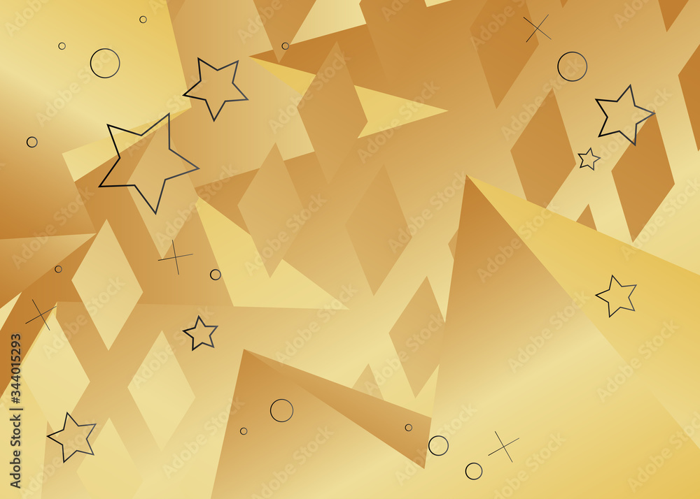 Minimalist gold premium exclusive background. Vector luxury golden ...