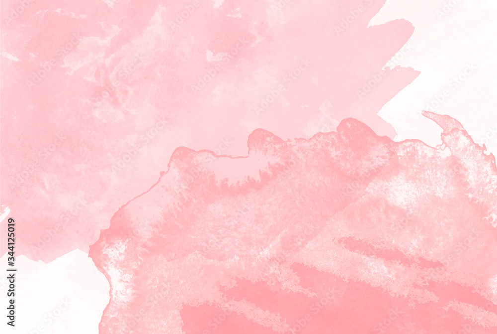 Blush pink watercolor background Abstract backdrop Paint stains texture ...