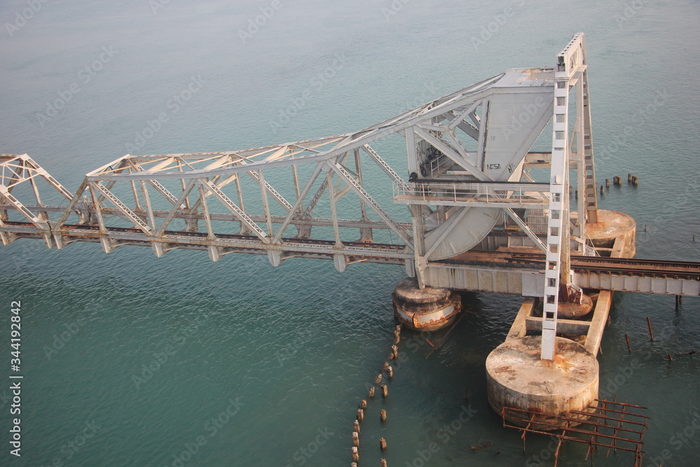 Pamban Bridge is a railway bridge which connects the town of Mandapam ...