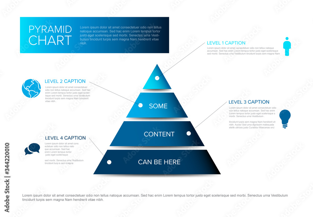 Pyramid Chart Infographic Diagram Layout Stock Template | Adobe Stock