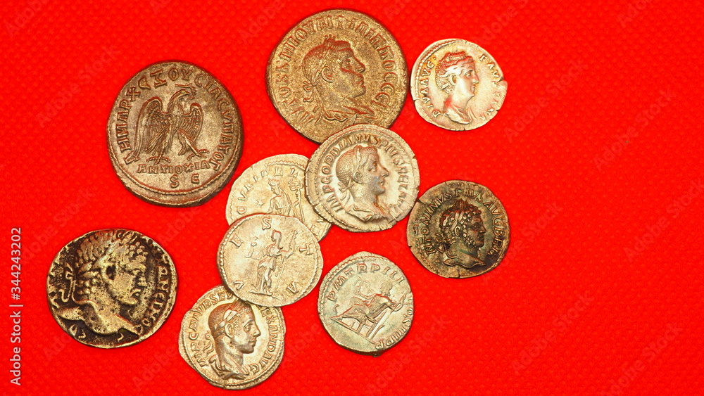 Numismática. Monedas de la Antigua Roma. Imperio Romano, Césares ...