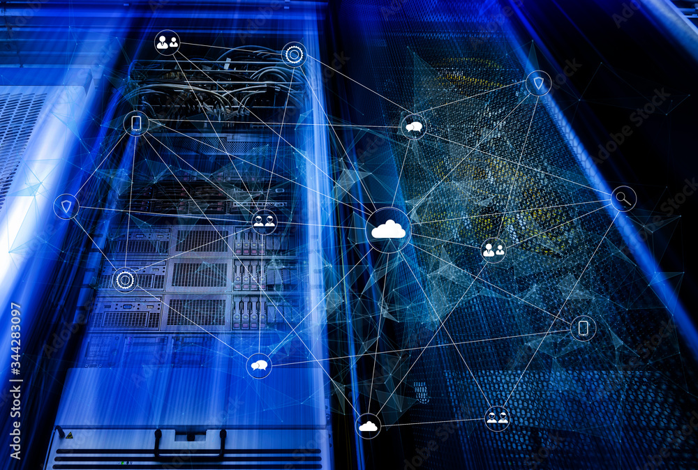 3D rendering visualization of ERP systems for managing digital flows ...