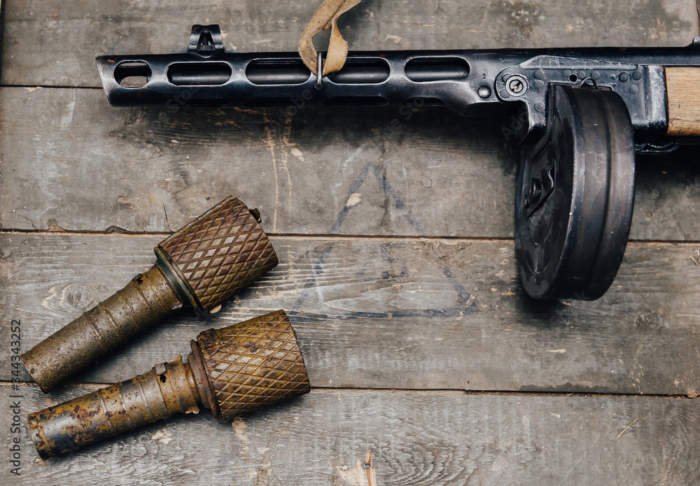 Weapons of the Soviet Army in World War II Stock Photo | Adobe Stock