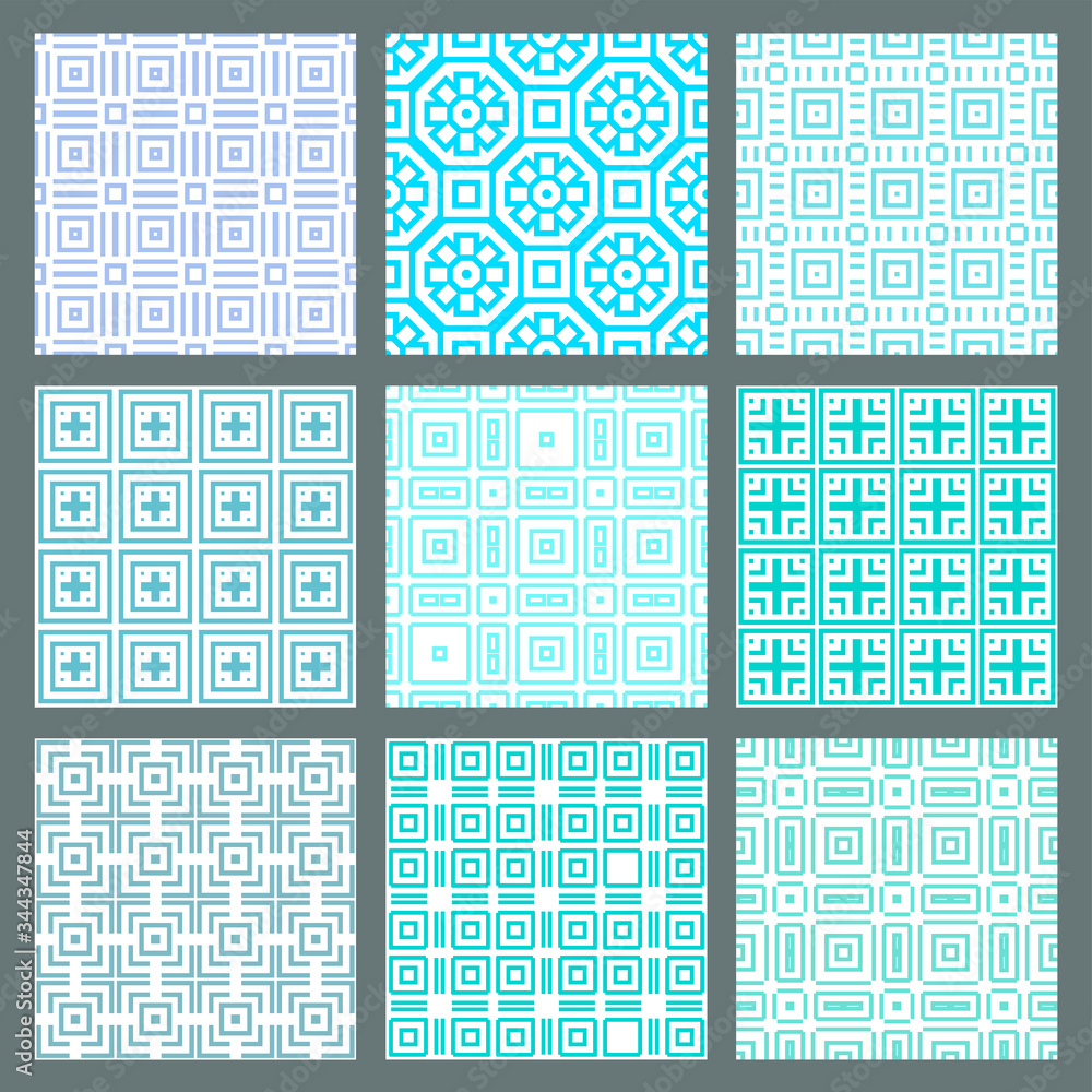 Big set collection of simple cover, background for textile, material ...