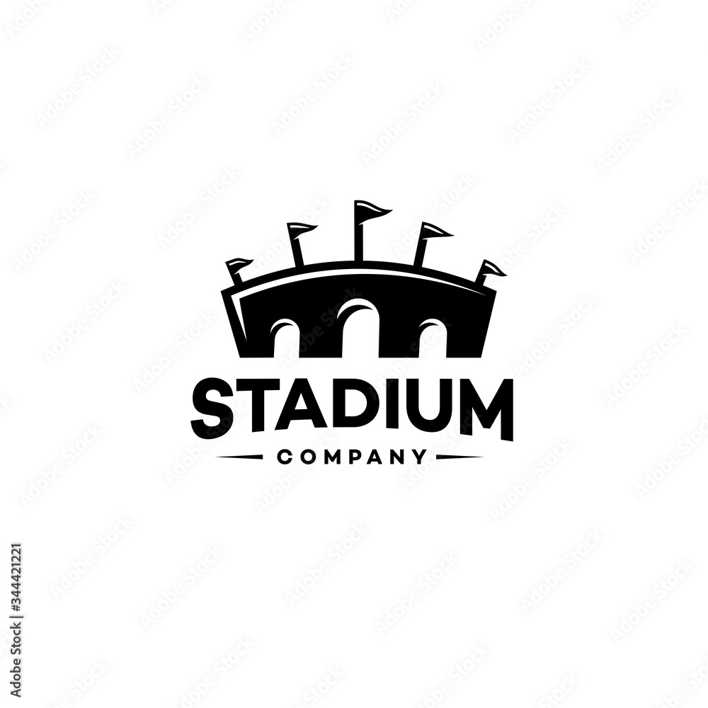 stadium venue arena vector logo Illustration icon element , festival ...