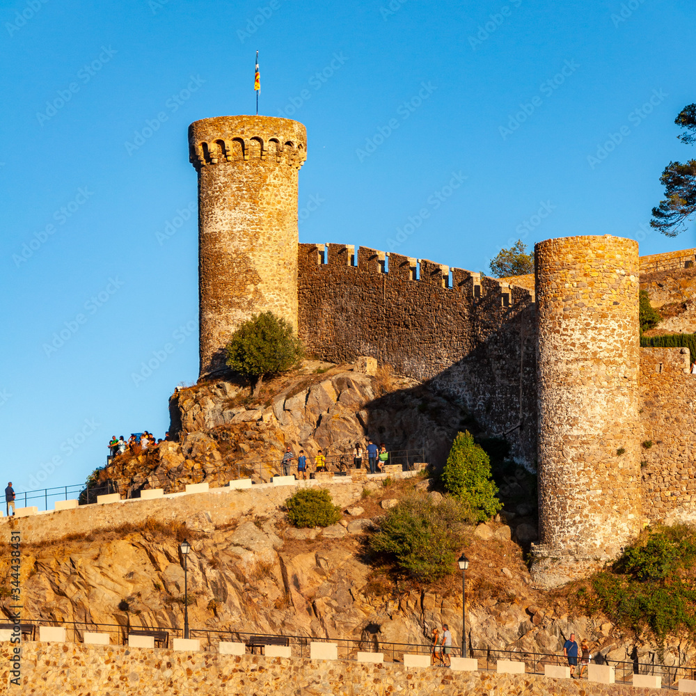Tossa de Mar, Costa Brava, Spain. Enchanting medieval walled village ...