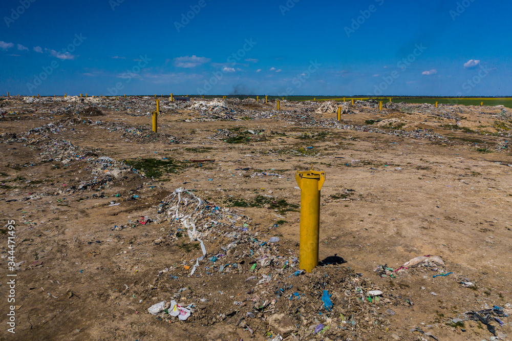 electricity from waste gas, eco energy from recycled materials Stock ...