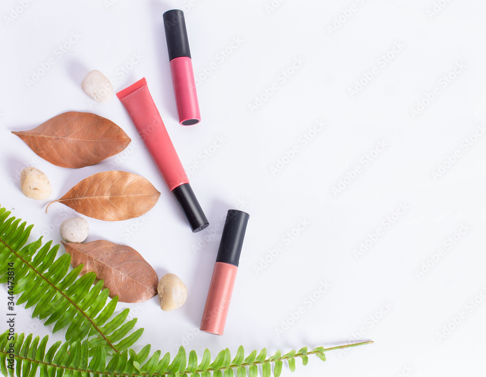 Cosmetic product . cosmetics on background, front view with copy space ...