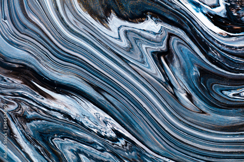 Fluid art texture. Backdrop with abstract swirling paint effect. Liquid ...
