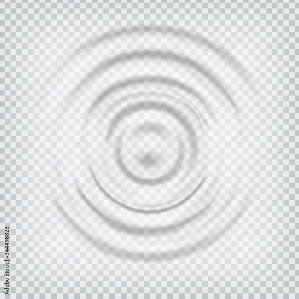 Ripple Splash Water Waves Surface From Drop Vector Top View. Nature ...