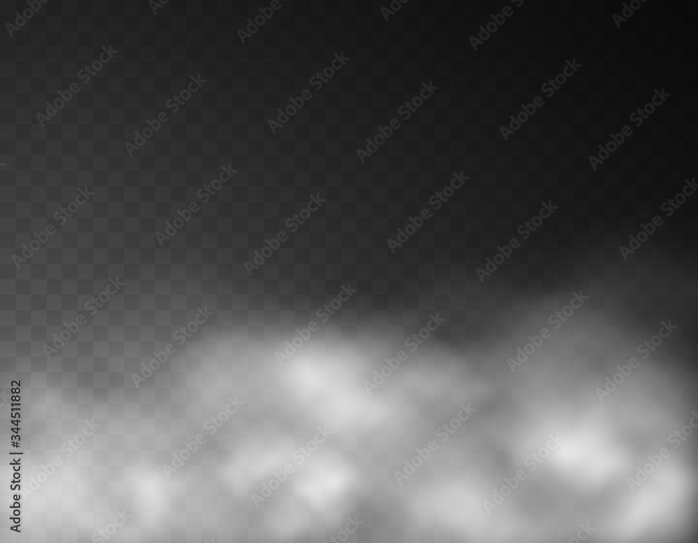 Poster Fog or smoke effect isolated on transparent background – Wall ...