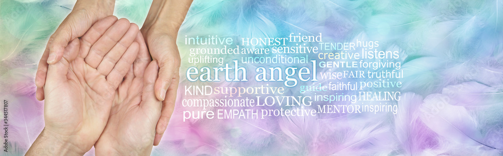 Thank You Earth Angel - a female hands cupped around male cupped hands ...