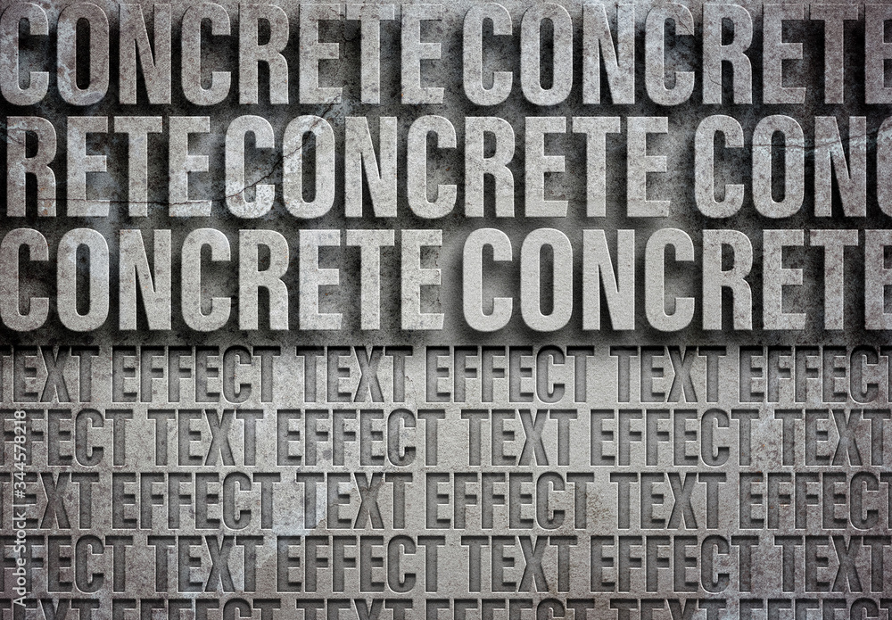 Concrete Text Effect Mockup Stock Template | Adobe Stock