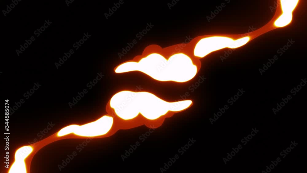 Comic Manga Plasma Explosion Energy Effect/ 4k animation of colorful ...