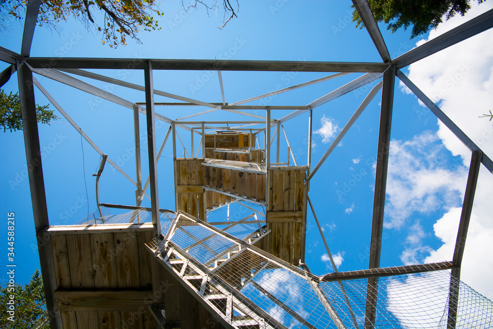 Hiking Mount Adams Fire Tower Adirondacks Upstate New York Stock Photo ...