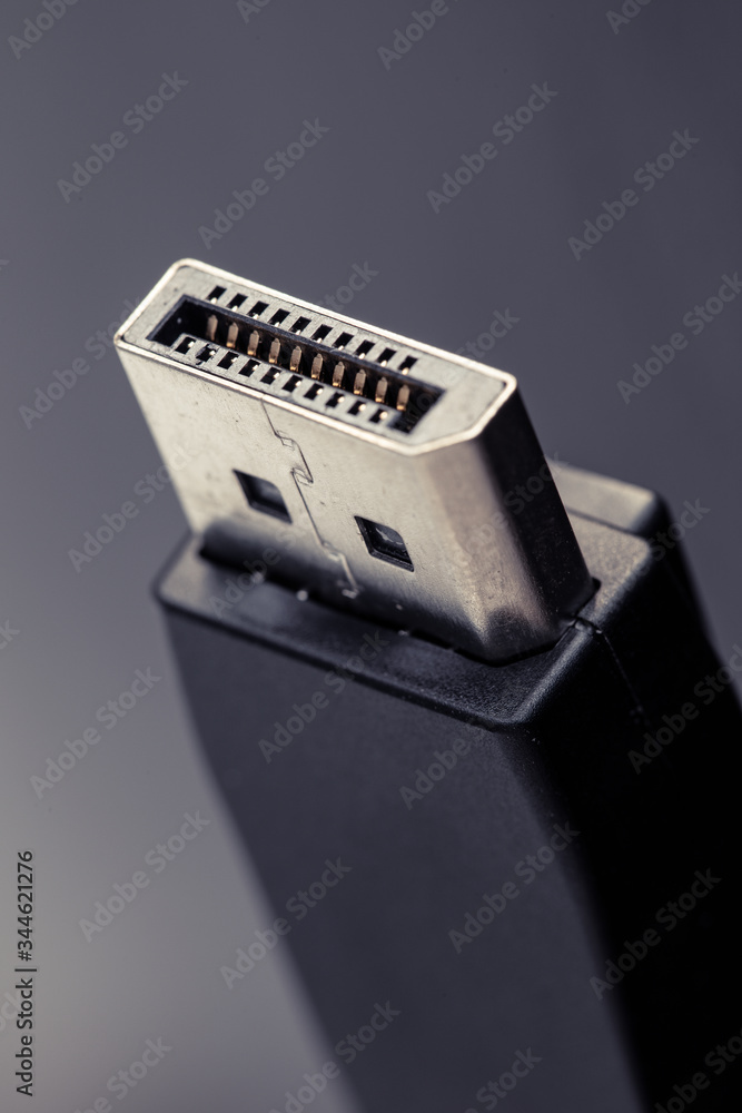 DisplayPort wire. DisplayPort Connector. Digital display interface ...