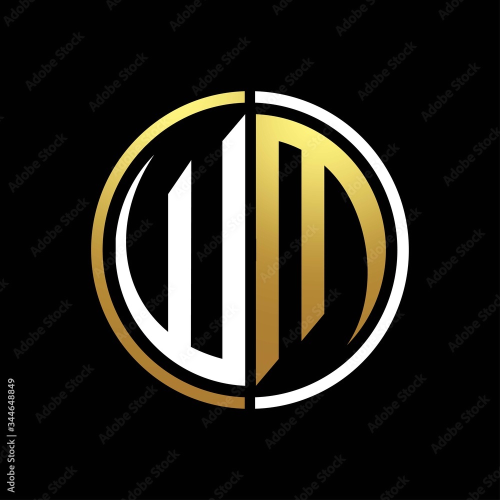 WM initials circle logo monogram designs modern templates luxurious ...