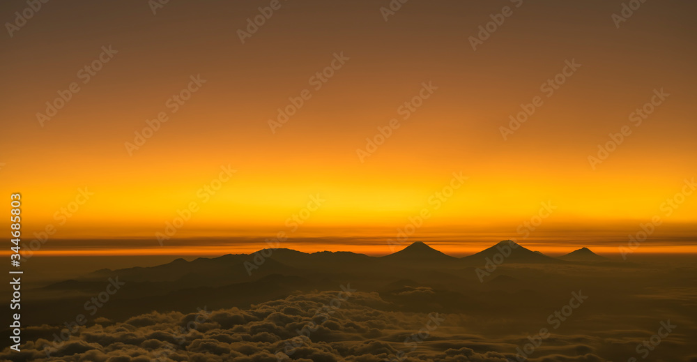 Unbelievable golden sunrise views to Dieng, Sumbing , Sindoro and ...