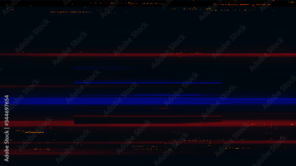 Vintage VHS glitch defects noise and artifacts effect. Stock Photo ...