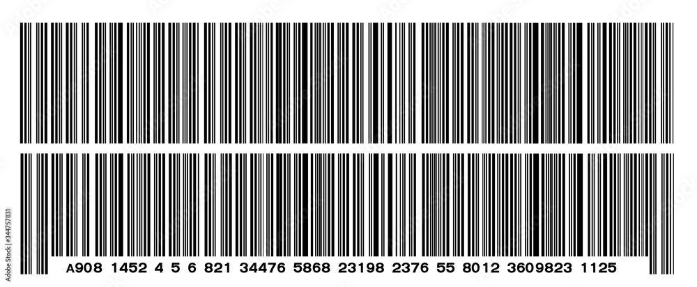 Background of black barcode horizontal for design pattern and backdrop ...