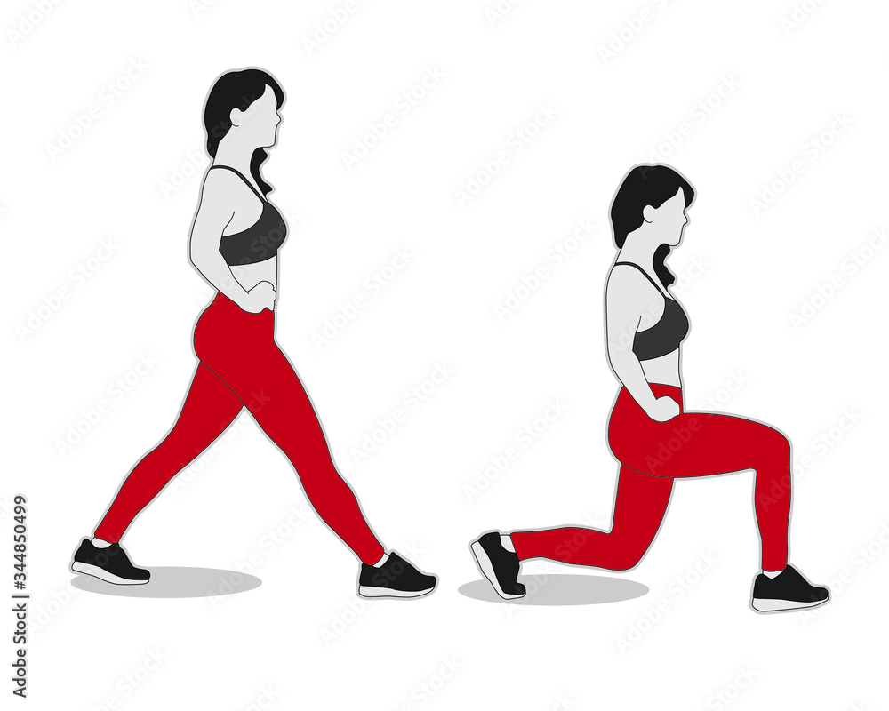 Lunges Clip Art