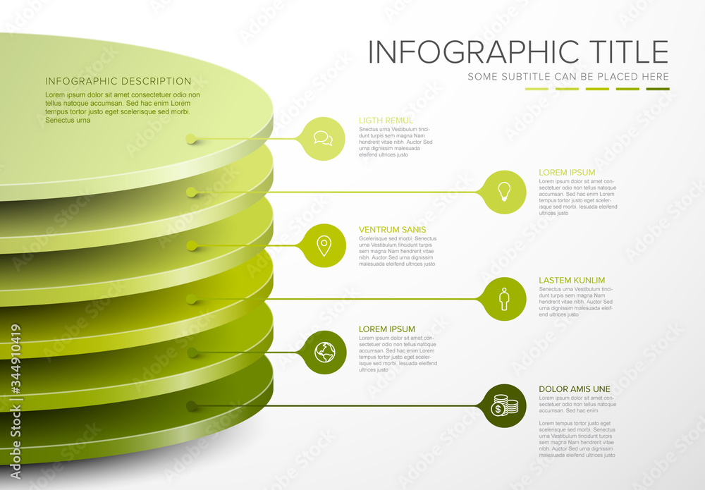 Layers Infographic Layout Stock Template | Adobe Stock