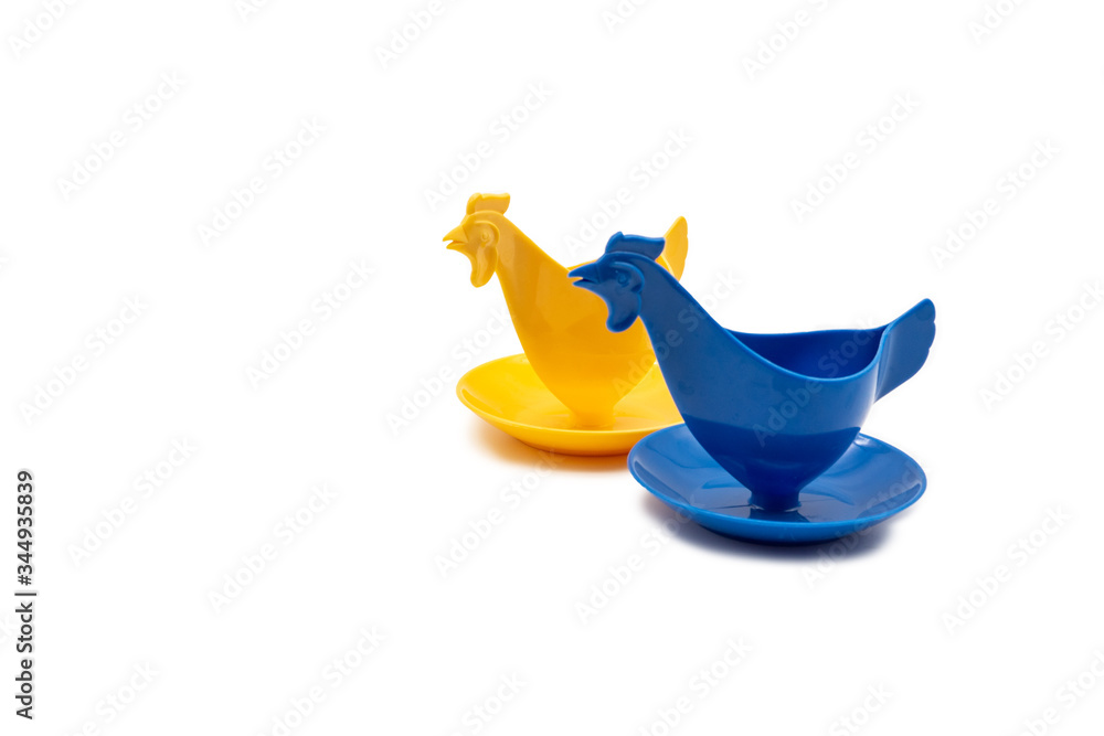 DDR-Eierbecher auf weißem Hintergrund Stock Photo | Adobe Stock