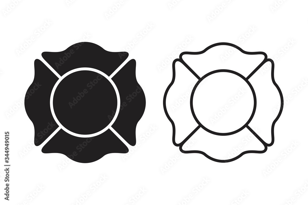 Fire Department badge Illustration Design, fire department emblem. logo ...