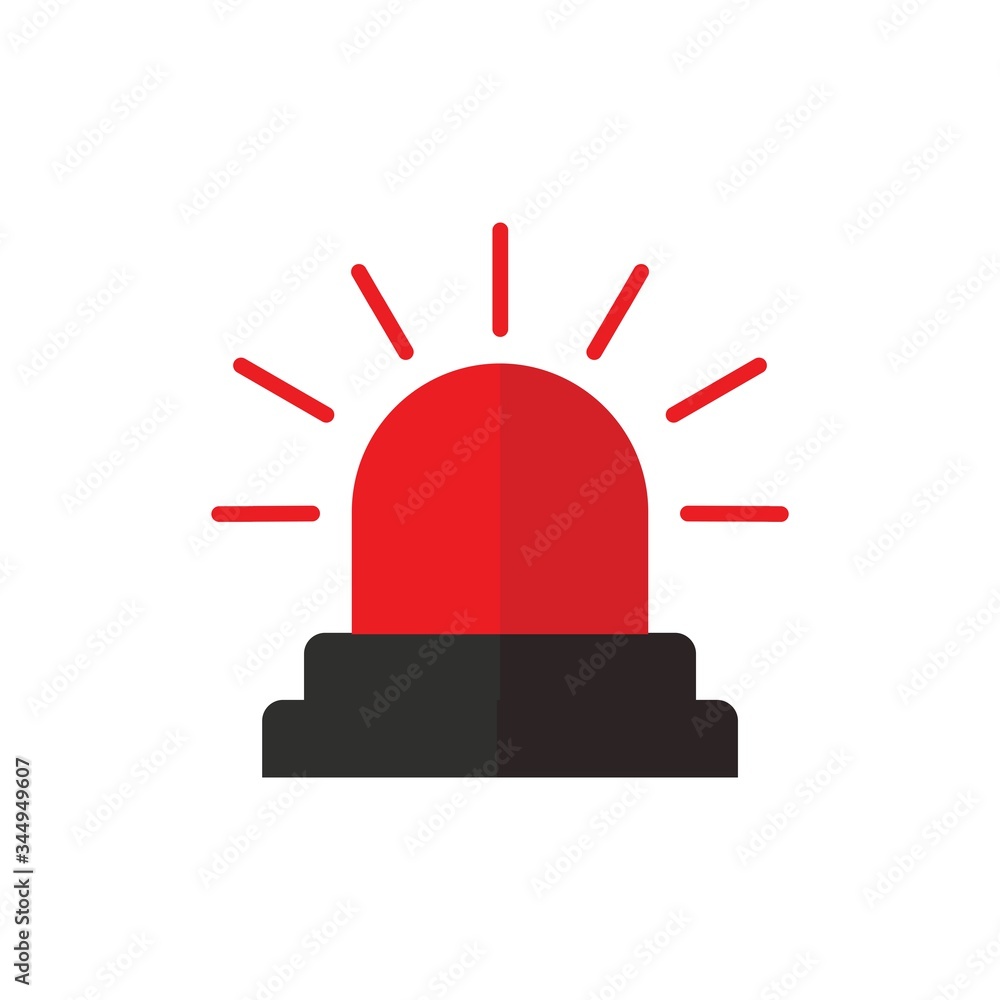 Emergency siren icon. warning sign, police alarm, ambulance alarm ...