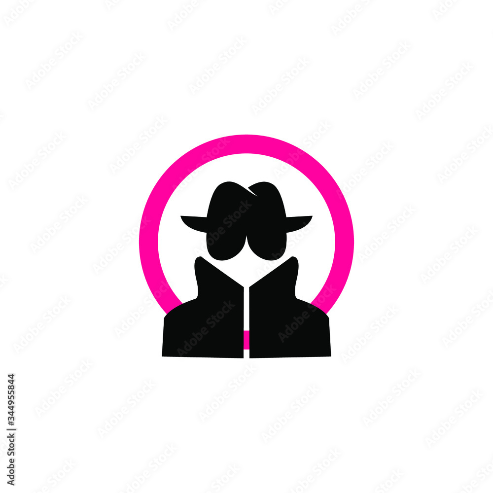 spy, Detective agency vector sign. Vintage label. Private detective ...