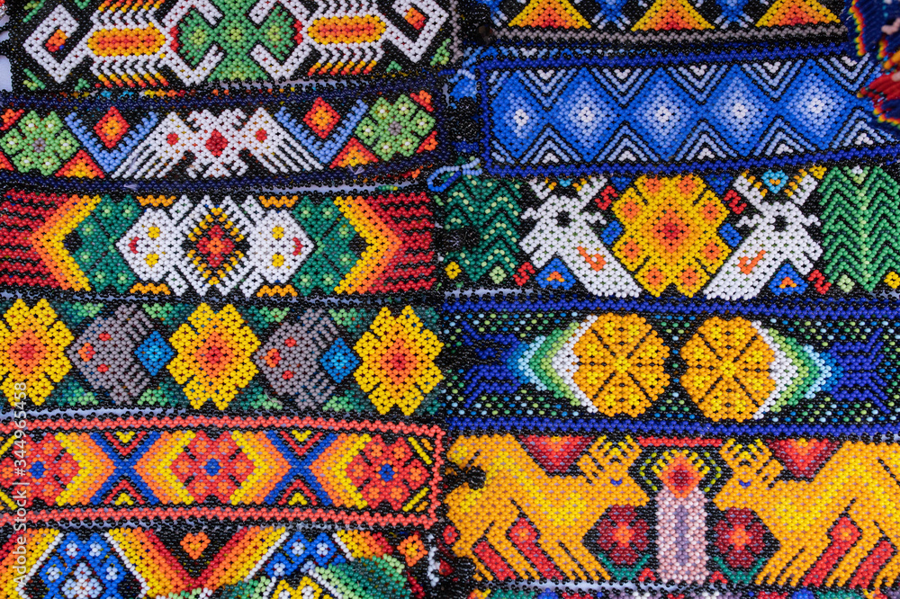 colorful mexican nahuatl design Stock Photo | Adobe Stock