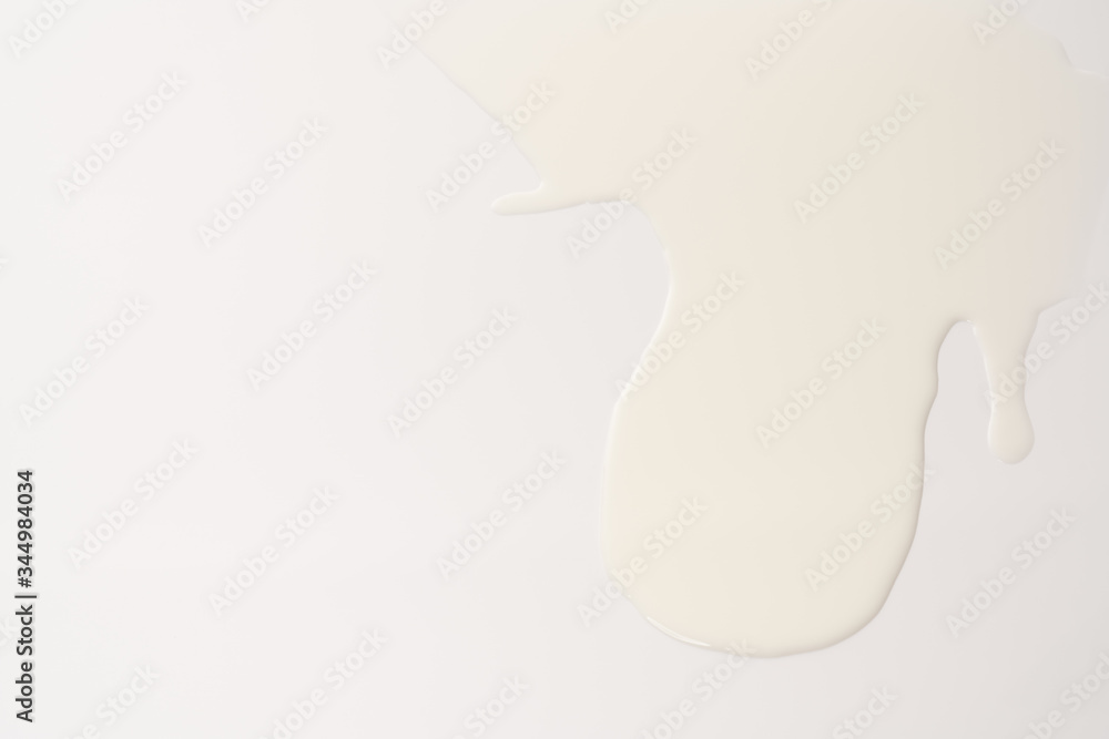 Spilled milk puddle isolated on white background and texture Stock ...