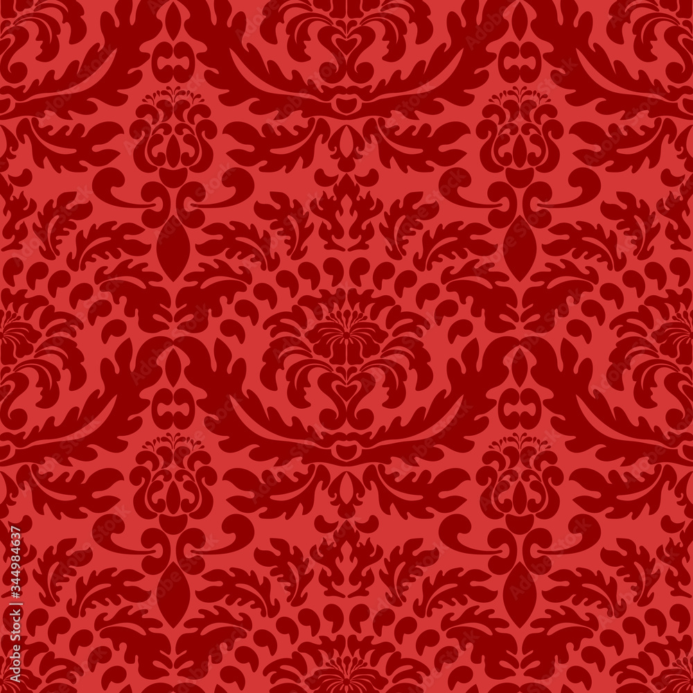Damascus. Bright seamless ornament. Modern classic Wallpaper, fabric ...