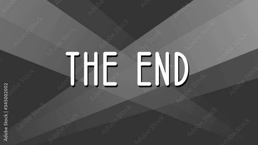 Light Search Film Ending with The End text Animation Stock Video ...