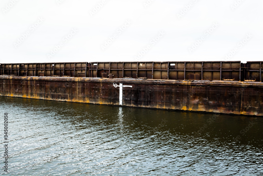 Load line marks and lines on a ship. Stock-Foto | Adobe Stock