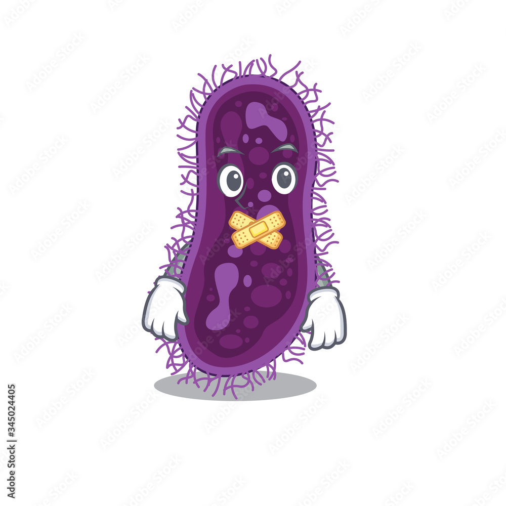 Lactobacillus rhamnosus bacteria cartoon character style with ...