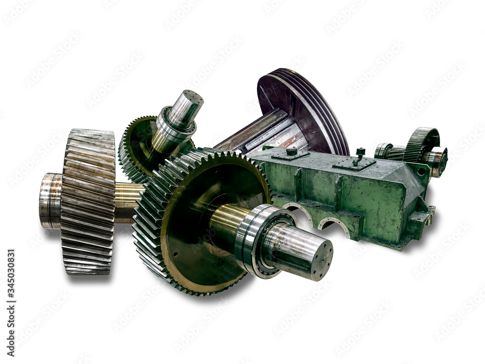 Isolate gear box of rotating motor of machine, Take out part of machine ...