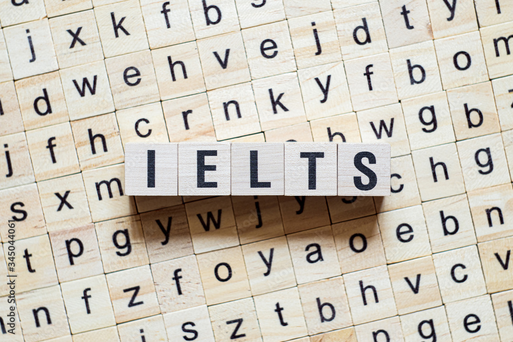 IELTS word concept on cubes Stock Photo | Adobe Stock