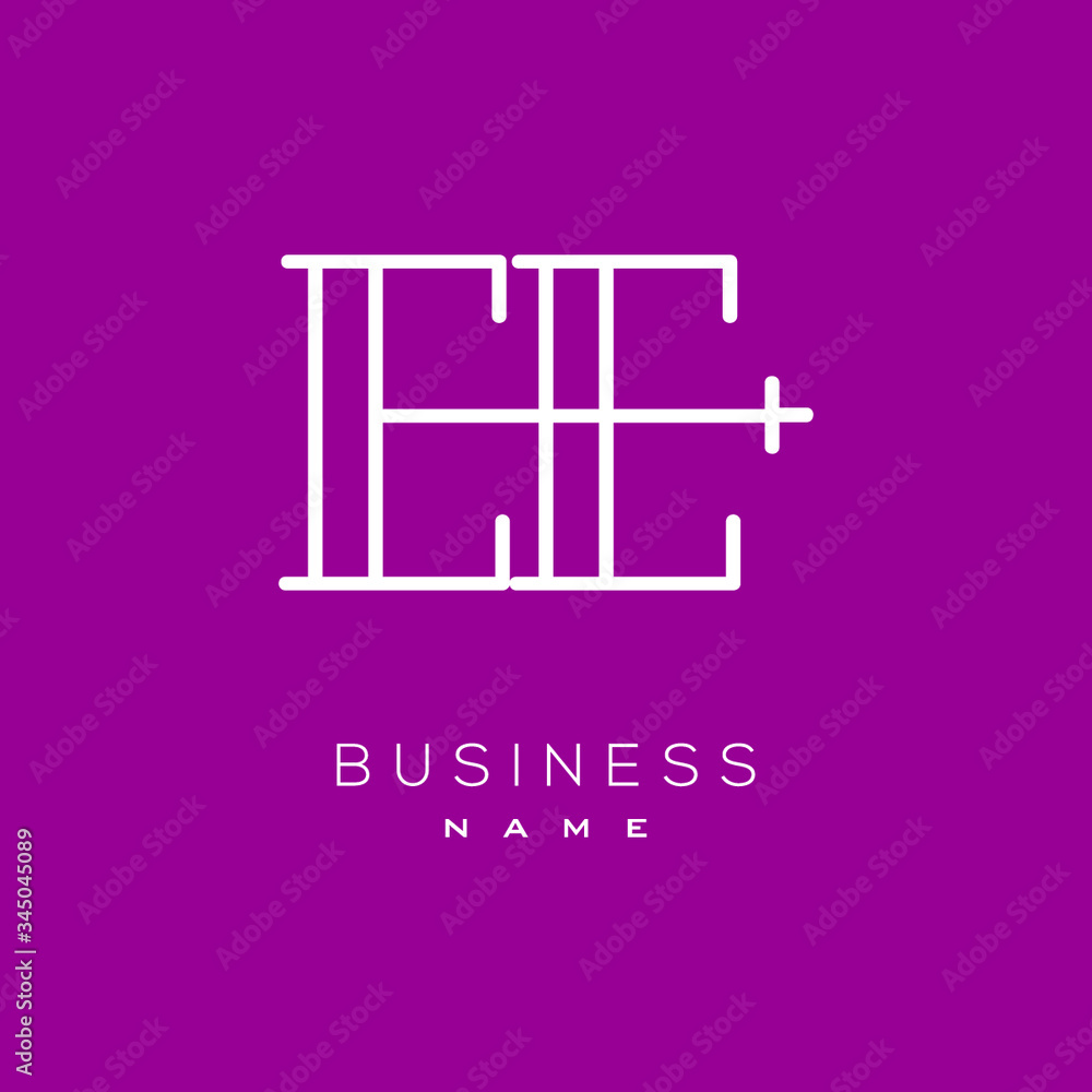 Line art vector of an alphabets EE Stock Vector | Adobe Stock