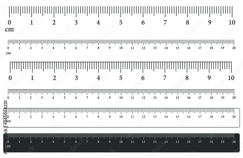 Ruler scale measure line. Measurement scale texture pattern. Vector ...