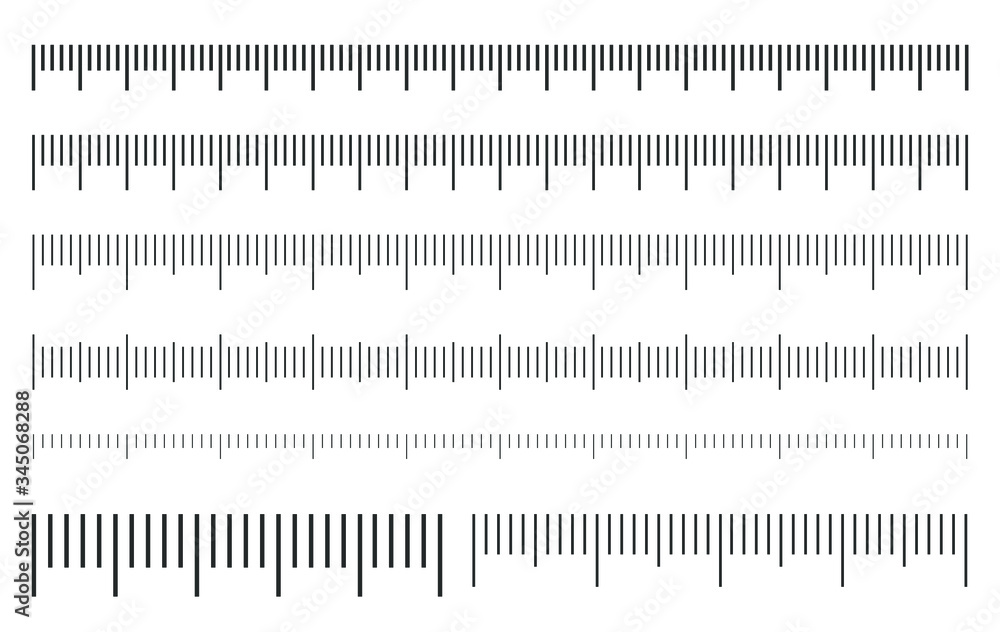 Ruler scale measure line. Measurement scale texture pattern. Vector ...