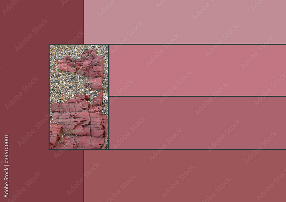 Nuancier Palette Trend 2020 Color couleur grenat vieux rose cailloux ...