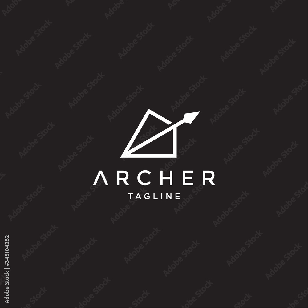 Archer logo design template vector illustration Stock Vector | Adobe Stock